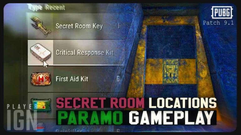 Карта с секретными комнатами на карте Парамо в PUBG